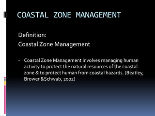 Introduction to Coastal Zone Management | PPTX