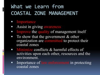 Introduction to Coastal Zone Management | PPTX