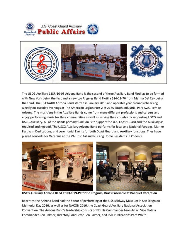 NACON 2016 USCG-Auxiliary, Roger Bazeley USCGAUX PA Report | PDF | World/International Music | Music