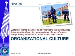 Coast Guard Core Values | PPT