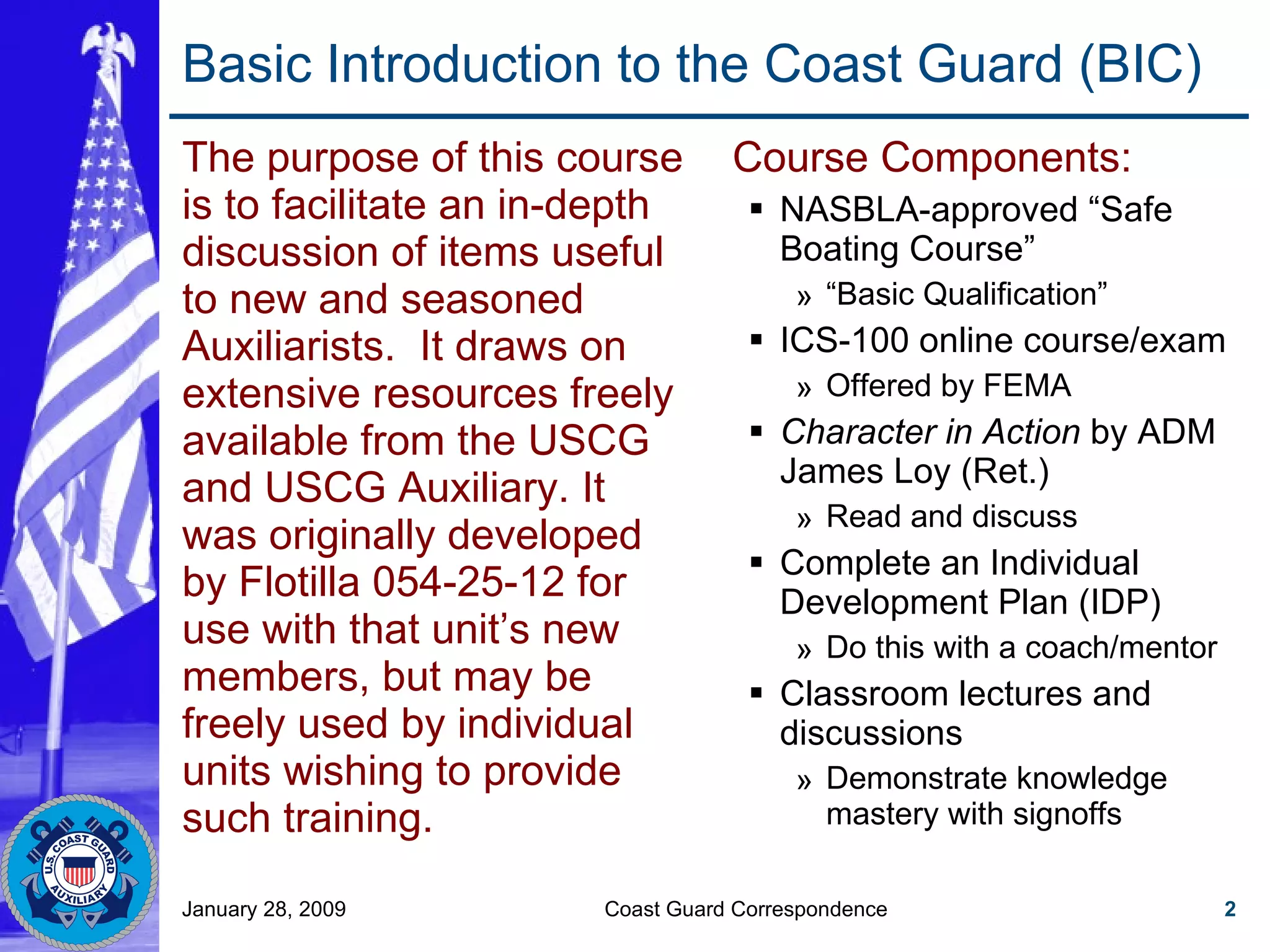 Coast Guard Correspondence | PPT