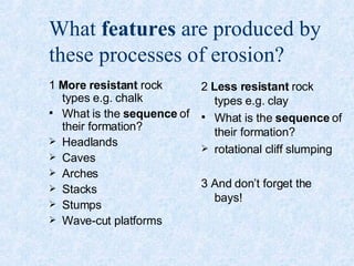 Coastlines Yr 11 Revision Class For Ocr Spec A | PPT | Geology | Science