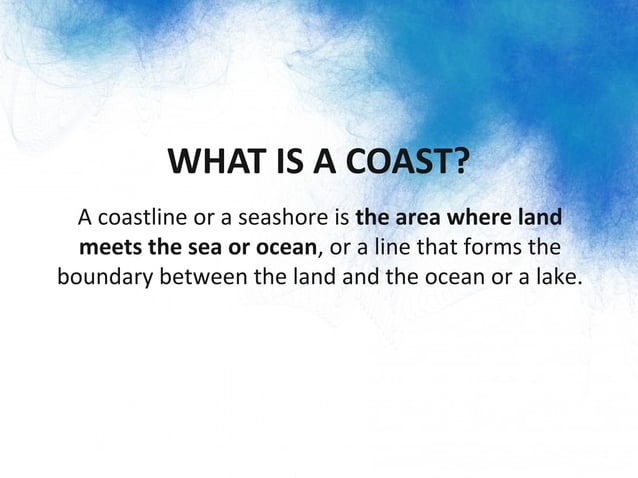 GEOGRAPHY YEAR 9 - LANDFORMS - COASTS | PPT