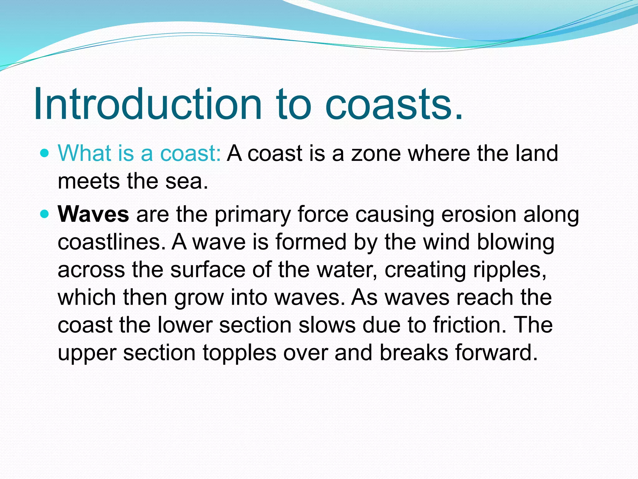 Coasts igcse geography | PPTX