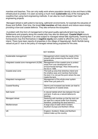Coasts revision booklet | DOCX | Geography | Science