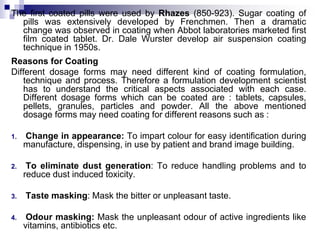 Coating Of Tablets | PPTX