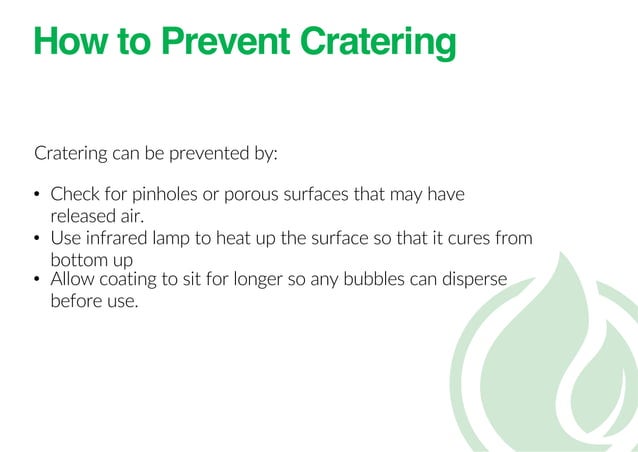 Coating defects - crawling and crater | PDF | Physics | Science