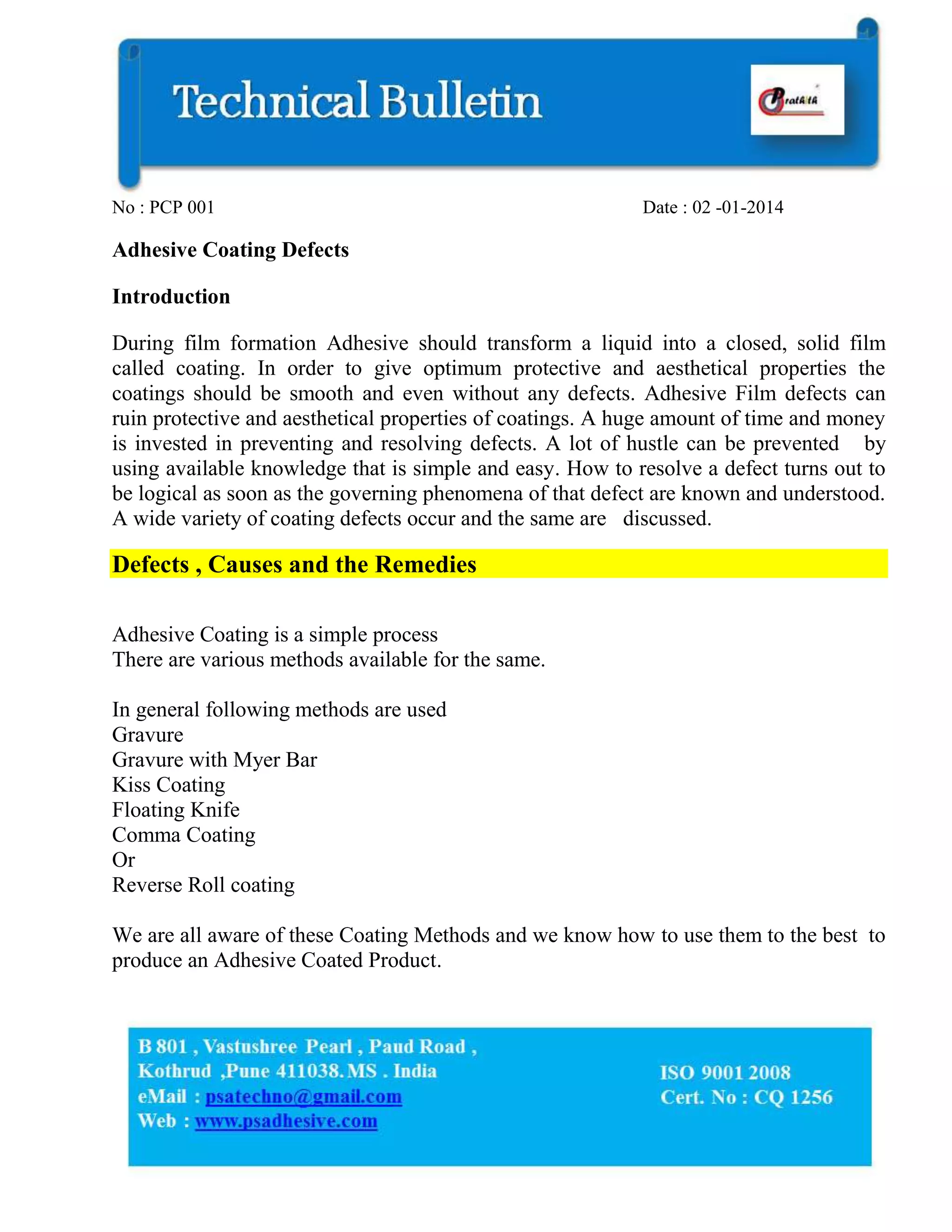 Coating defects causes remidies final | PDF