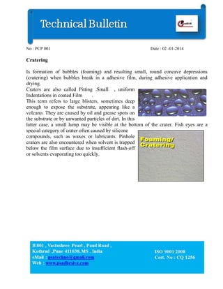 Coating defects causes remidies final | PDF