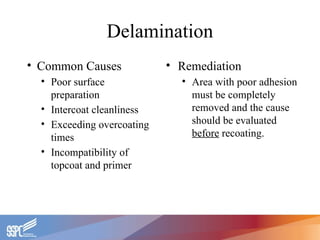 Coating Defects - SSPC - webinar - Indusrial Coatings | PPTX