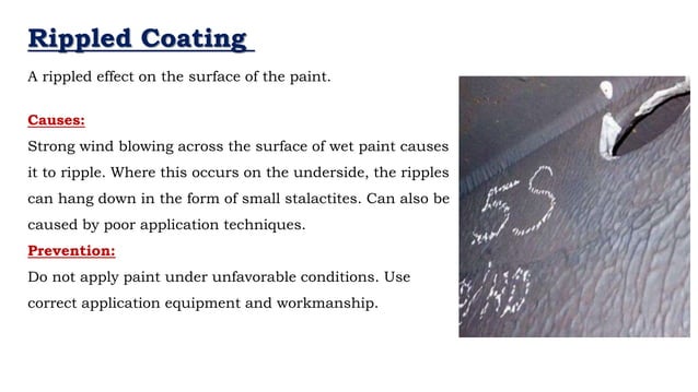 Coating Failures & Defects | PPTX