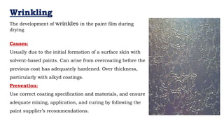Coating Failures & Defects | PPTX