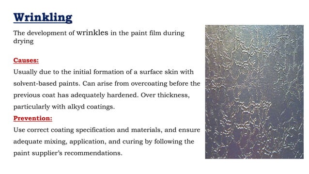 Coating Failures & Defects | PPTX