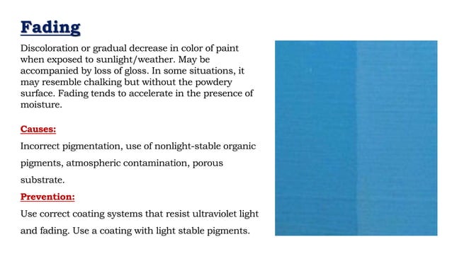 Coating Failures & Defects | PPTX