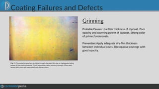 Coating failures and defects Faults of Damage | PDF