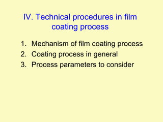 Coating of pharmaceutical dosage forms | PPT