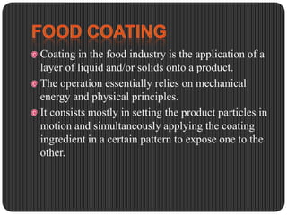Coating of snack | PPTX