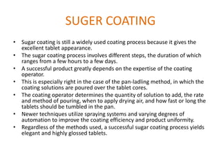 Suger coating tablate | PPTX