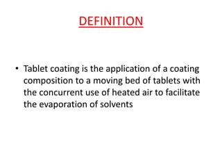 Coating of tablets | PPT
