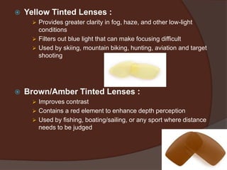 TYPES OF COATINGS APPLIED TO SPECTACLE LENSES | PPTX