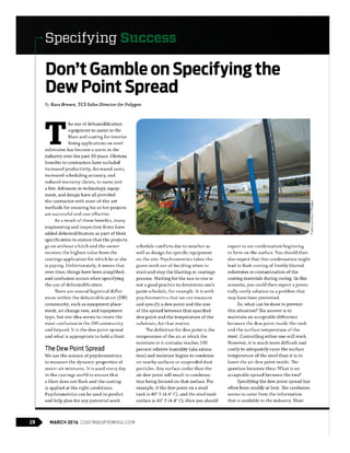 Don't Gamble on Specifying the Dew Point Spread | PDF
