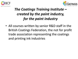 Coatings Training Institute | PPT