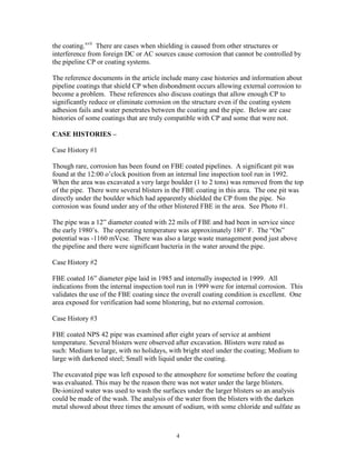 Coatings used in conjuction with cathodic protection –shielding vs non ...