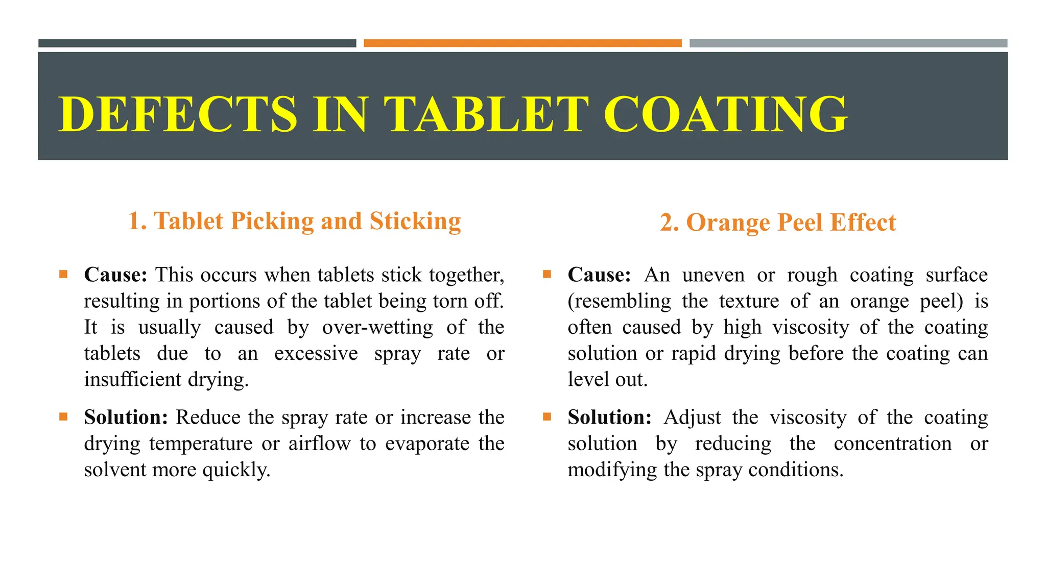 Tablet Coating, Types and Their Compositions. | PDF