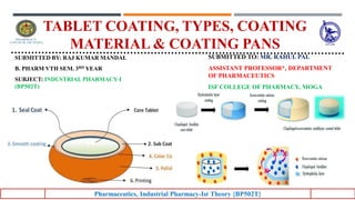 Tablet Coating, Types and Their Compositions. | PDF | Digestive ...