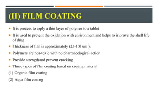 Tablet Coating, Types and Their Compositions. | PDF