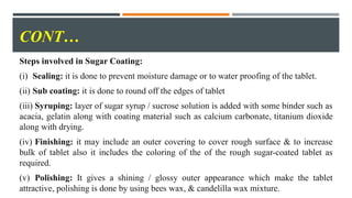 Tablet Coating, Types and Their Compositions. | PDF | Digestive ...