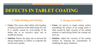 Tablet Coating, Types and Their Compositions. | PDF | Digestive ...