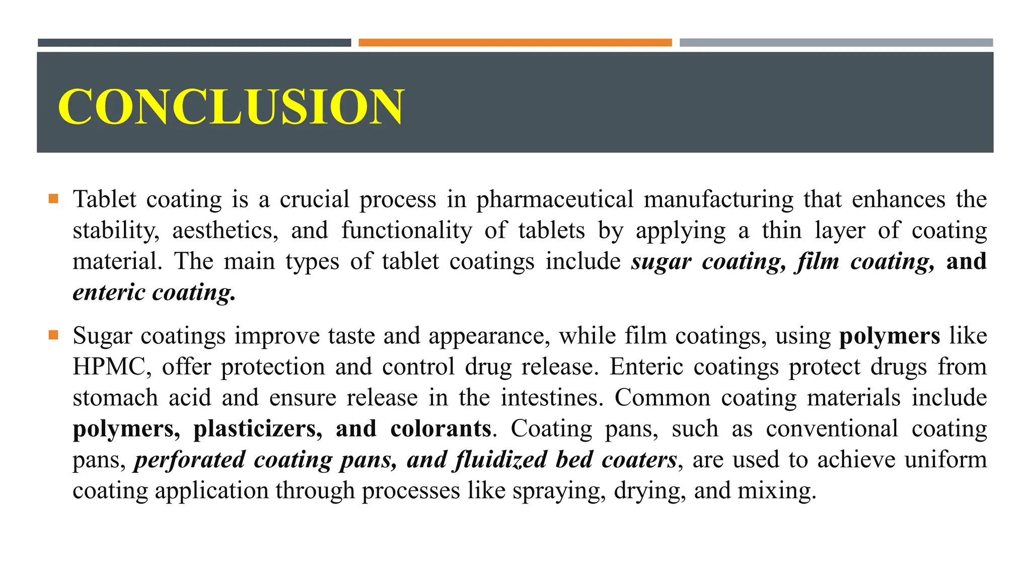 Tablet Coating, Types, Coating Materials, & Coating Pans [Industrial ...