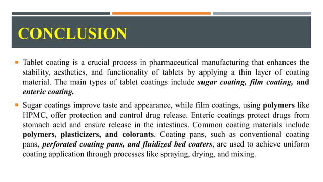Tablet Coating, Types, Coating Materials, & Coating Pans [Industrial ...