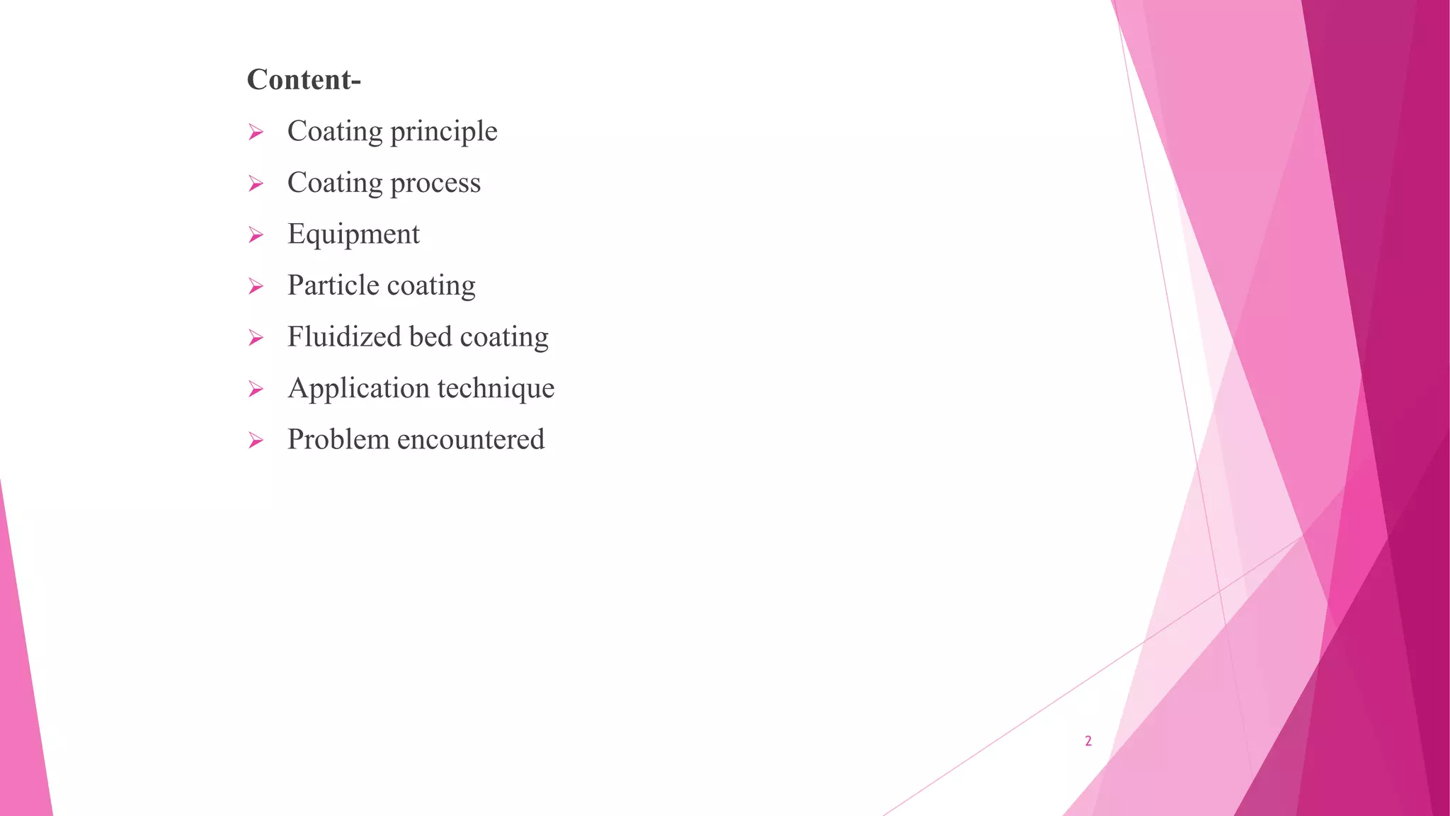 Coating technology | PPTX