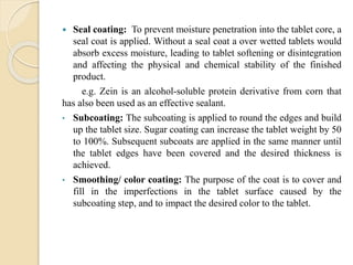 Tablet Coating technology ppt | PPTX