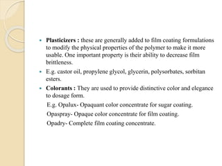 Tablet Coating technology ppt | PPTX