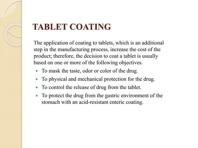 Tablet Coating technology ppt | PPTX