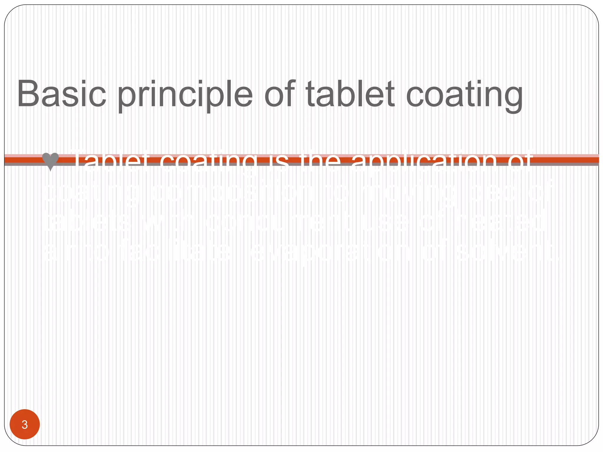 Coating technology in pharmaceuticals | PPTX