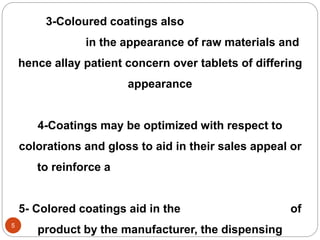Coating technology in pharmaceuticals | PPTX
