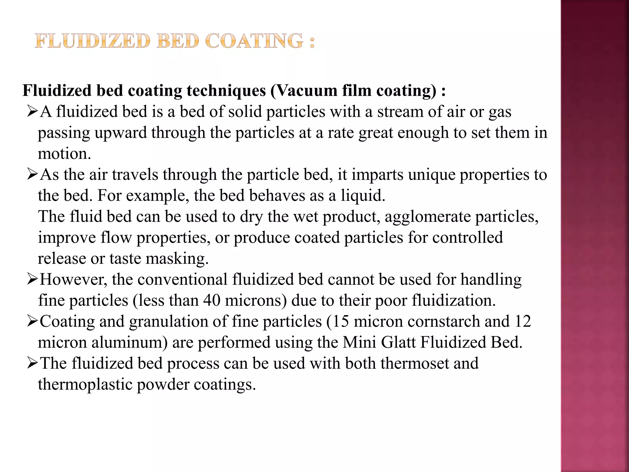 Coating technology m.pharmacy 1st year | PPTX