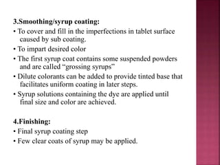 Coating technology m.pharmacy 1st year | PPTX