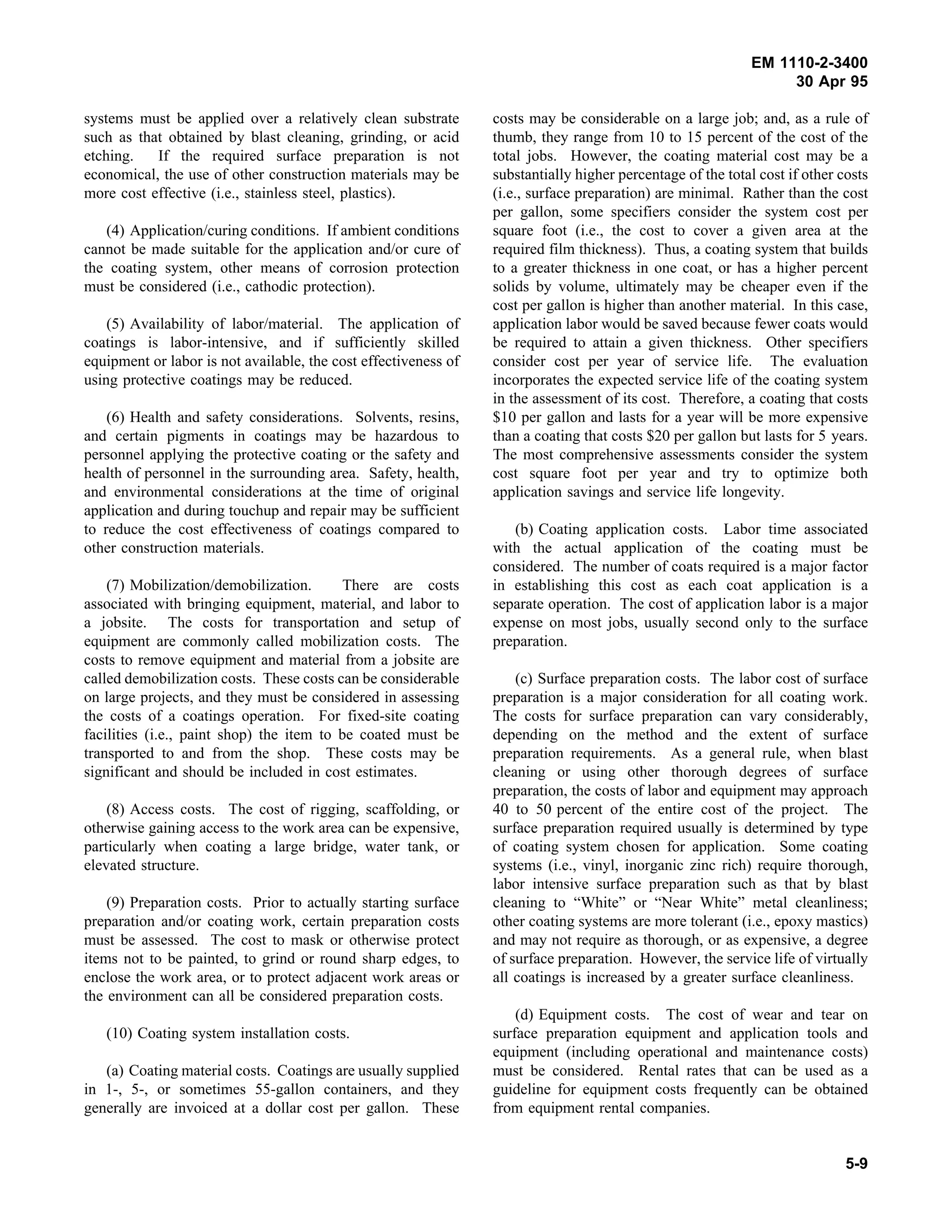 Coating types and selection | PDF