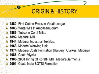 madura Coats plc | PPTX