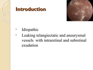 Coats' Disease | PPT