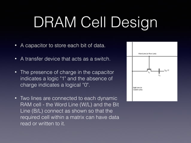 DRAM Cell - Working and Read and Write Operations | PDF