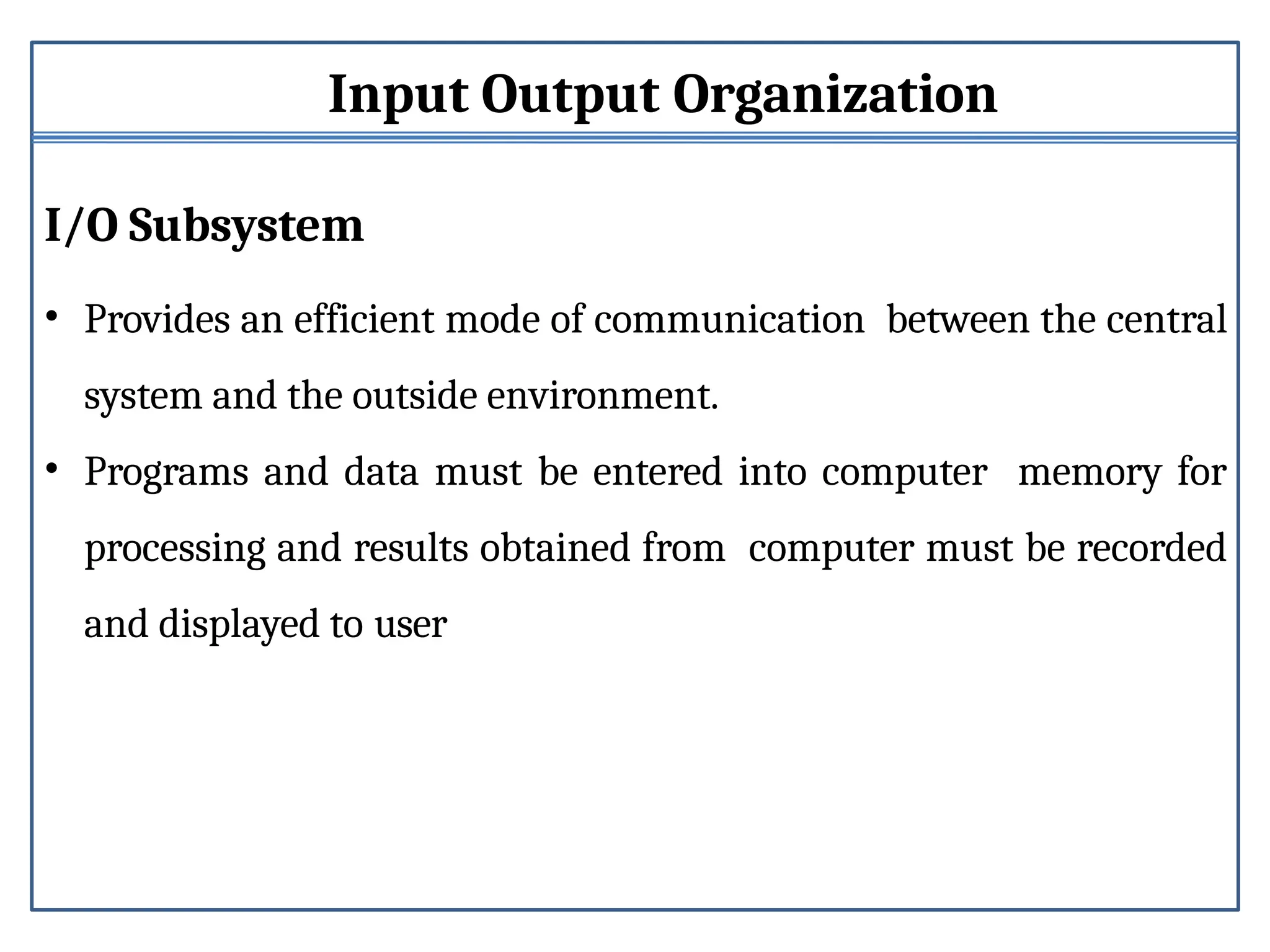 computer organization and architecture unit 4 | PPTX