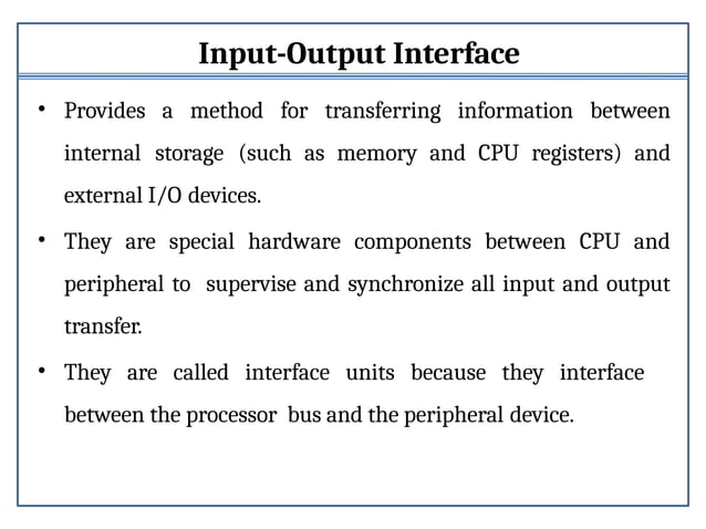 computer organization and architecture unit 4 | PPTX
