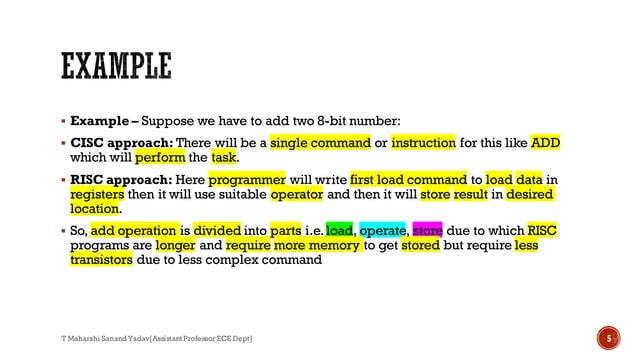 Coa unit 3 part 2 cisc vs risc | PPT