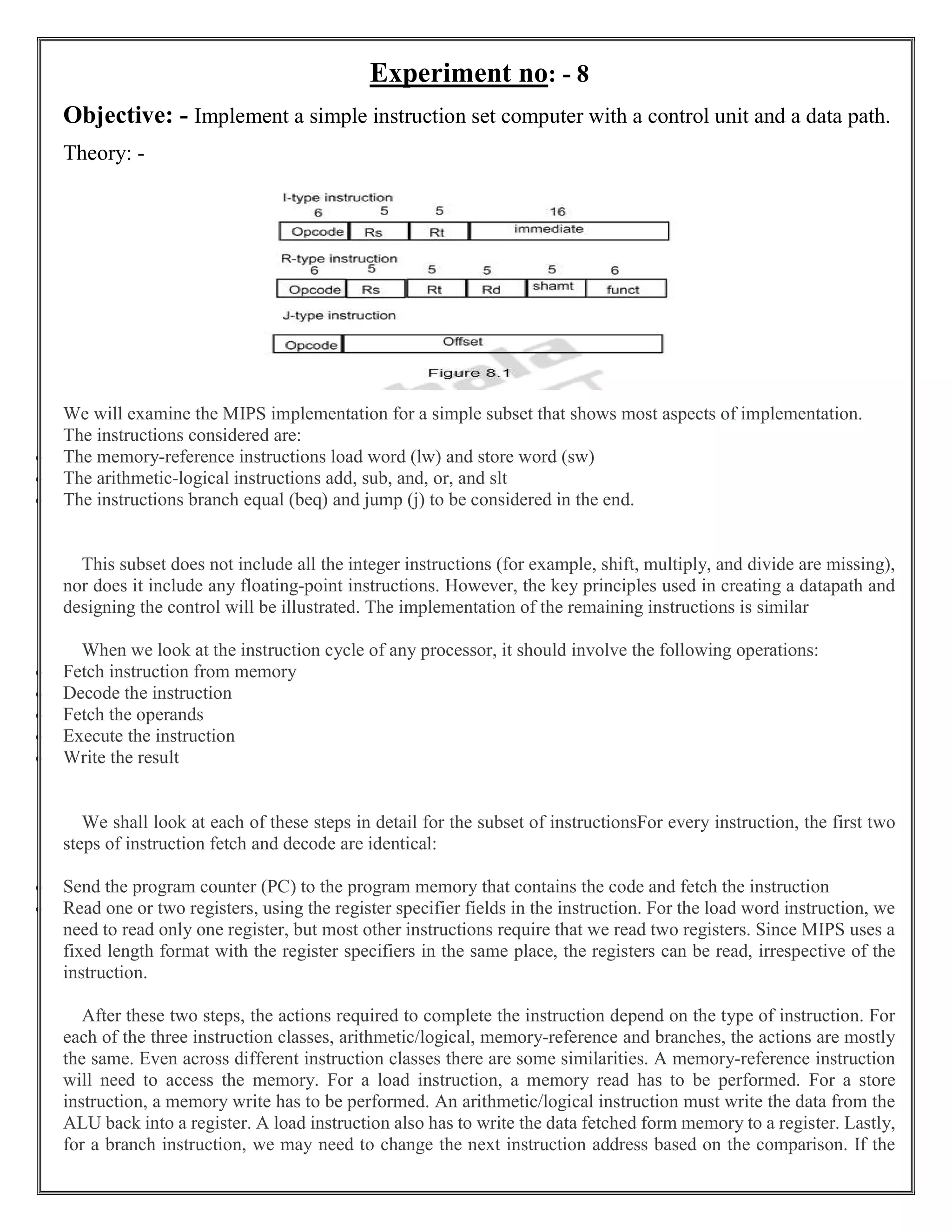 Computer Organization And Architecture Lab Manual Pdf Programming Languages Computing